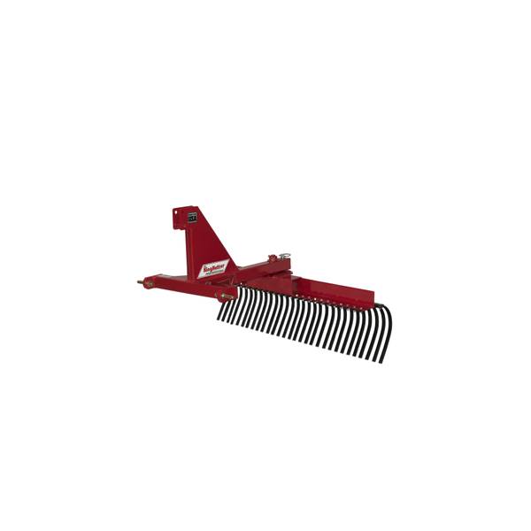 King Kutter 5' Professional Landscape Rake, Red - YR-G-60-RP | Blain's ...