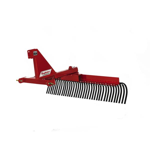 King Kutter 6' Professional Landscape Rake, Red - YR-G-72-RP | Blain's ...
