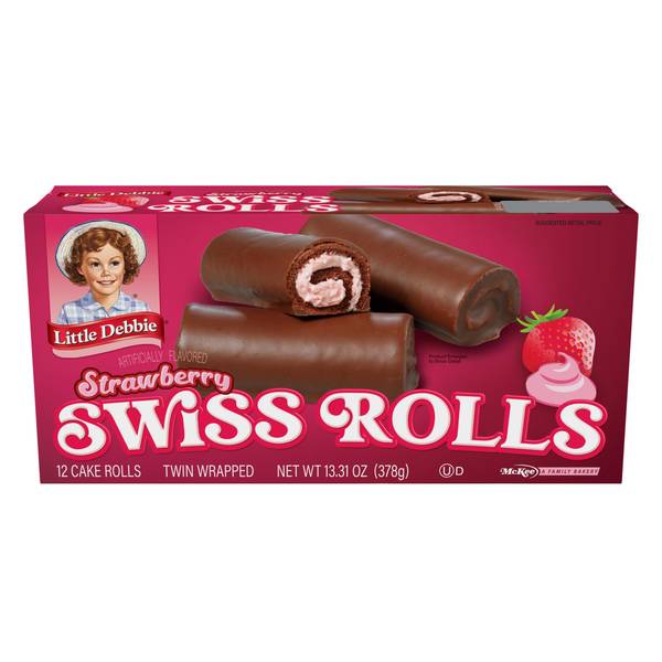 Little Debbie 13.31 oz Strawberry Swiss Rolls - 024300045455 | Blain's ...