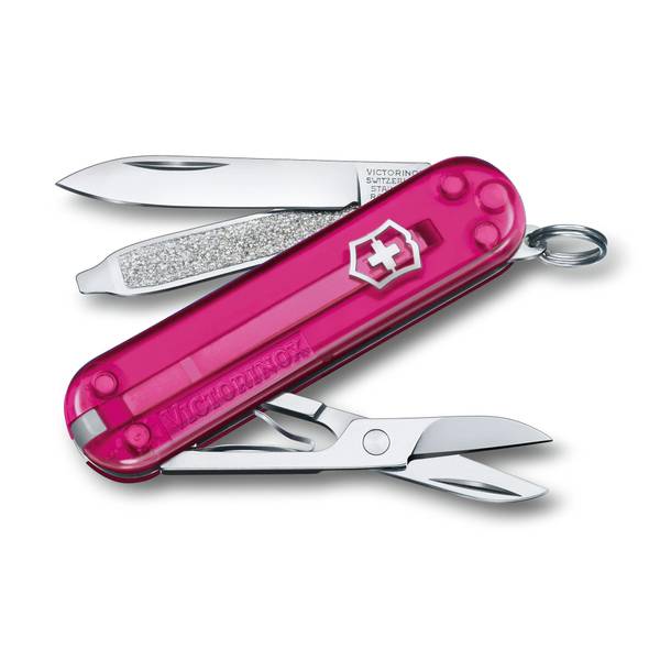 Victorinox Swiss Army Translucent Pink Classic SD Knife - 0.6223.T5R-X5 ...