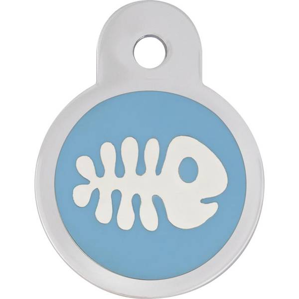Quicktag Small Blue Circle Fish Epoxy Filled Pet Tag - 136646 | Blain's ...