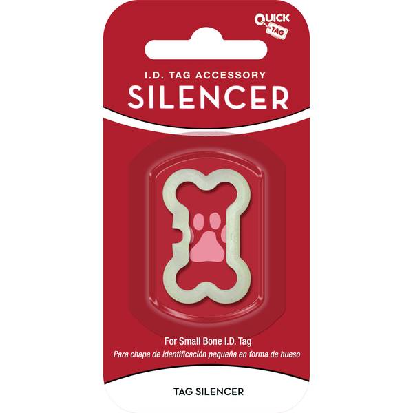 Quicktag Small Glow-in-the-Dark Bone Tag Silencer - 781602 | Blain's ...