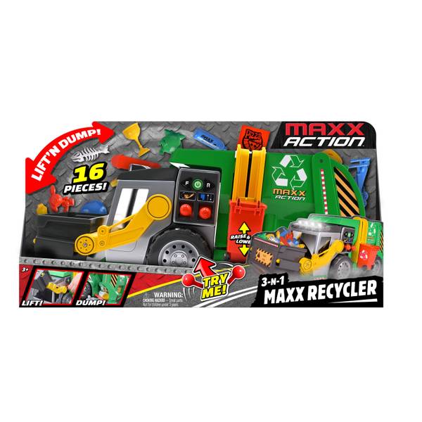 UPC 810009209386 - Maxx Action 3-N-1 Maxx Recycler - Toy Garbage Truck ...