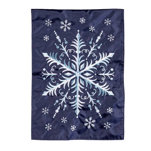 Evergreen Enterprises Snowflake Applique Garden Flag - 169606 | Blain's ...