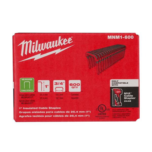Milwaukee 1" Insulated Cable Staples - MNM1-600 | Blain's Farm & Fleet