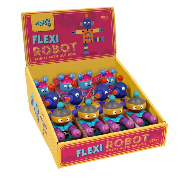 KeyCraft Wooden Flexi Robots Assortment - WD225 | Blain's Farm & Fleet