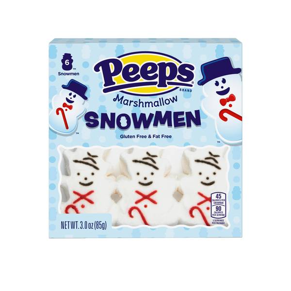 Peeps 6-Count Marshmallow Snowmen - 59606 | Blain's Farm & Fleet
