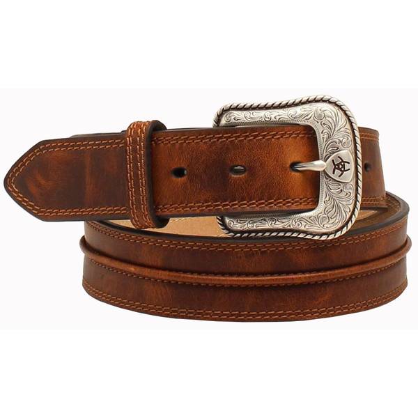 ARIAT Mens Center Bump Belt, Medium Brown, 32 - A1019444-32 | Blain's ...