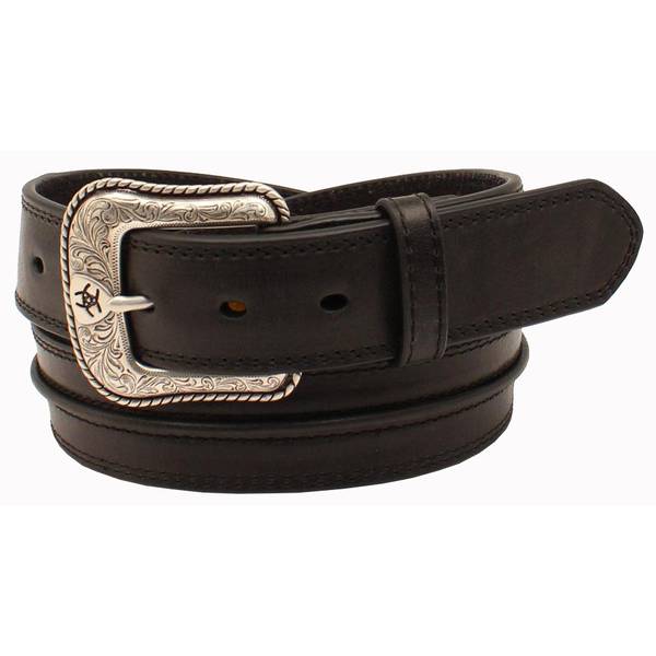ARIAT Mens Center Bump Belt, Black, 40 - A1019401-40 | Blain's Farm & Fleet