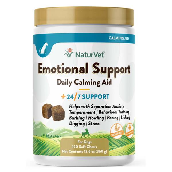 NaturVet 120-Count Emotional Support Dog Soft Chews - 00239A | Blain's ...