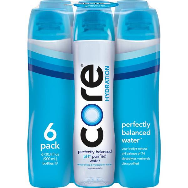 Core 6pk 30.4oz Core Hydration Water - 10123485 | Blain's Farm & Fleet