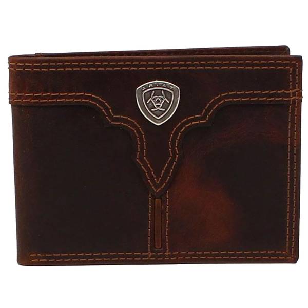ARIAT Mens Bifold Center Bump Shield Wallet - A3550202-OS | Blain's ...