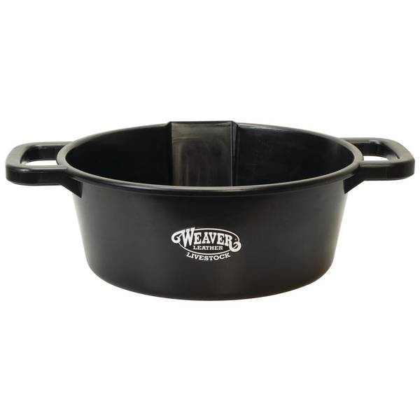 Weaver Leather 22 Quart Round Feed Pan, Black - 69-1073-BK | Blain's ...