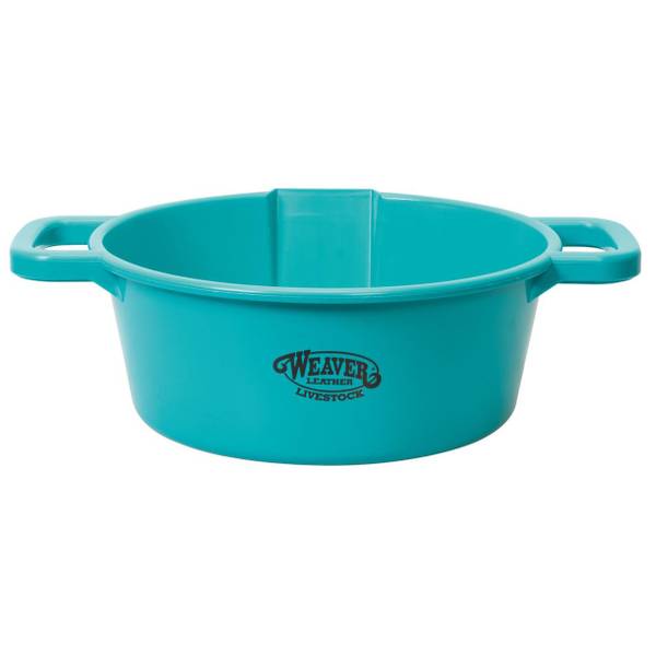 Weaver Leather 22 Quart Round Feed Pan, Teal - 69-1073-TE | Blain's ...