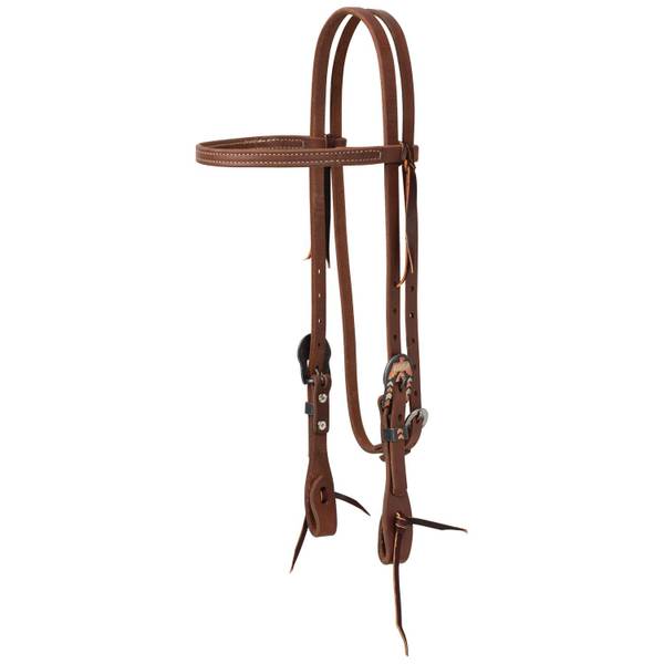 Weaver Leather ProTack Headstall with Designer Hardware - 10036-00-16 ...