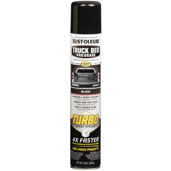 Rust-Oleum 24 oz Textured Black TURBO Automotive Professional Truck Bed ...