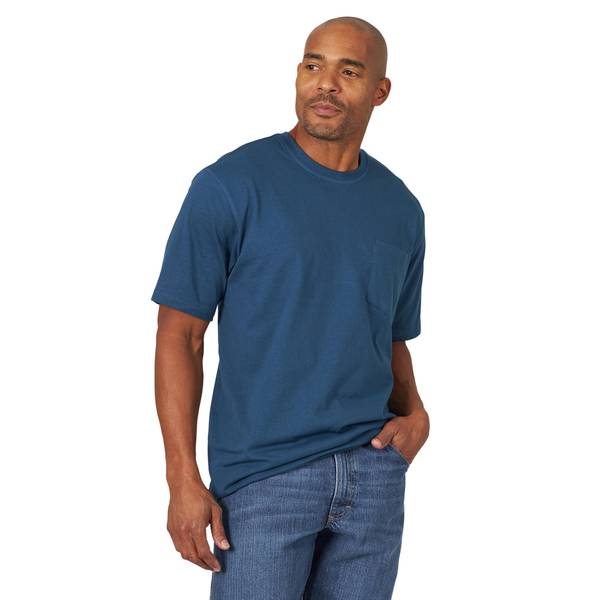 Wrangler Men's RIGGS Workwear Short Sleeve Performance T-Shirt, Oxford ...