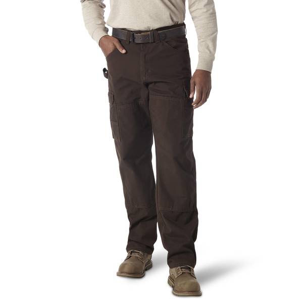 Wrangler Men's RIGGS Workwear Ripstop Ranger Cargo Pants, Dark Brown ...