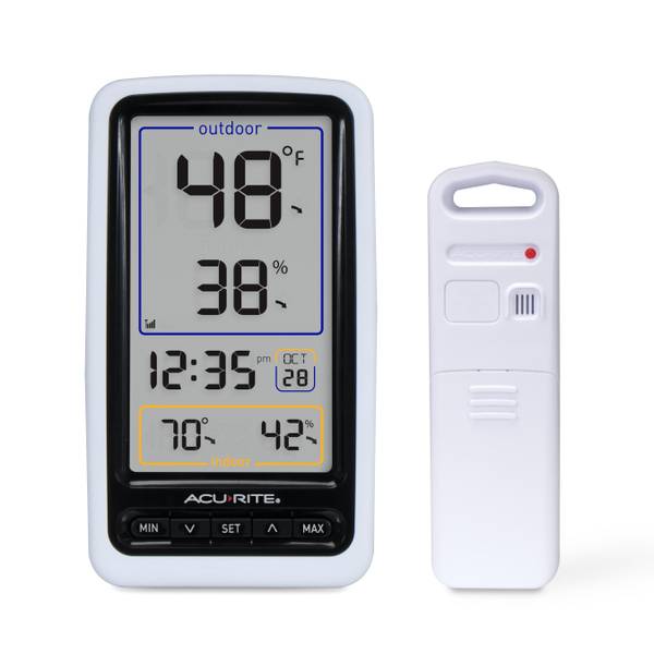 AcuRite Indoor/Outdoor Wireless Thermometer with Digital Display ...