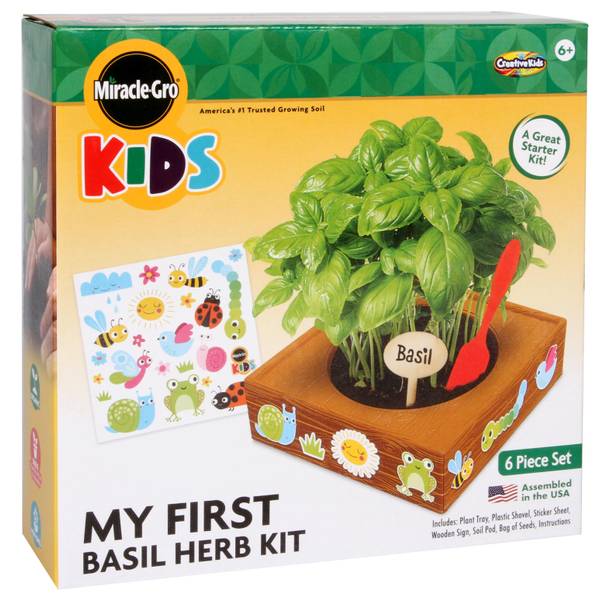 Miracle-Gro My First Basil Herb Kit - 62832 | Blain's Farm & Fleet