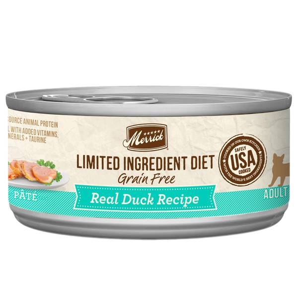 Merrick Limited Ingredient Diet Grain Free Real Duck Recipe Wet Cat ...