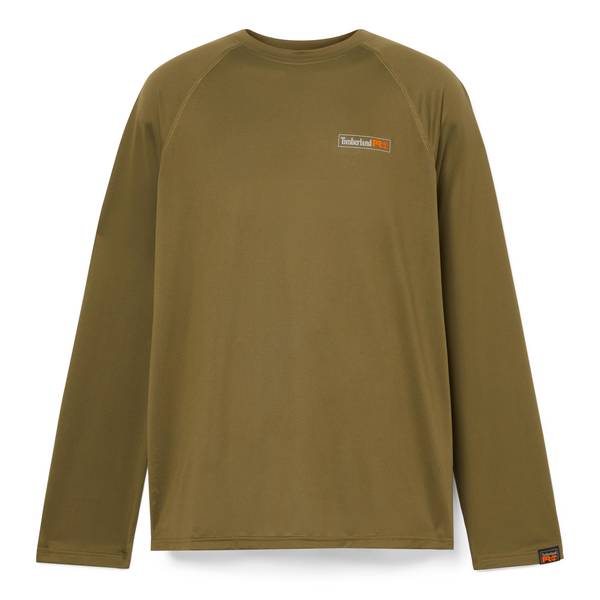 Timberland PRO Men's Wicking Sport Long Sleeve 2.0 Shirt, Burnt Olive ...