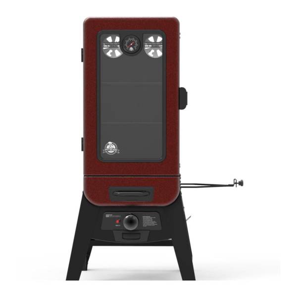 Pit Boss Red Hammertone 3-Series Gas Vertical Smoker - 10773 | Blain's ...