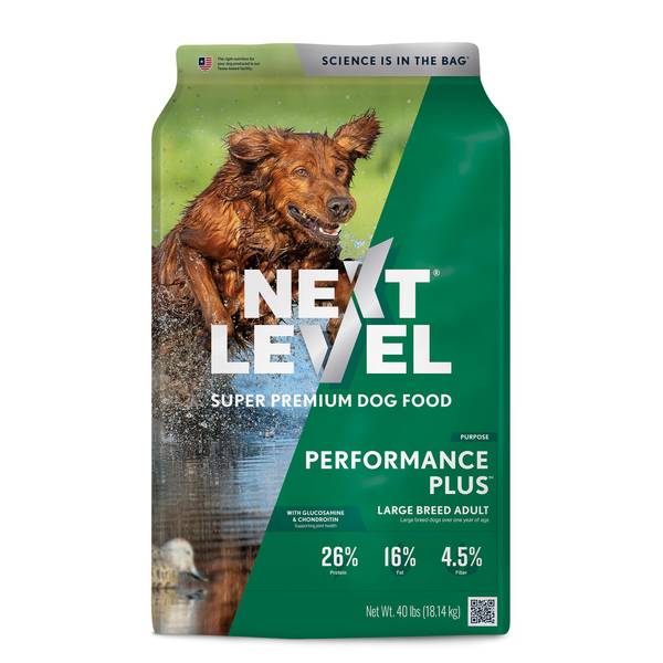 Next Level Performance Plus Adult Dog Food 40 lb, VX Advantage Blend ...