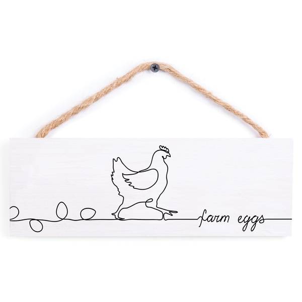 P. Graham Dunn Farm Eggs Chicken Pine Hanging Sign - BLN-Q00050N1 ...