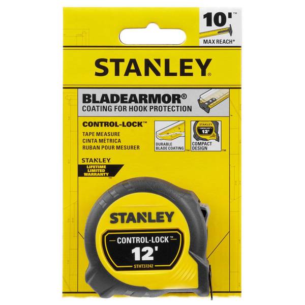 Stanley 12 ft. CONTROL-LOCK Tape Measure - STHT37242 | Blain's Farm & Fleet