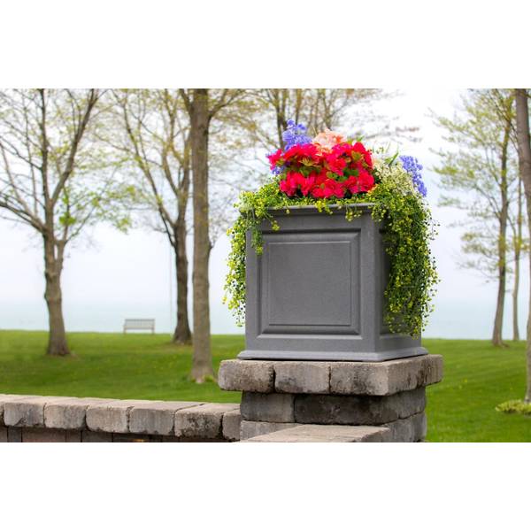 Good Ideas Savannah 20" Square Planter Box - SV-PS20-DAR | Blain's Farm ...
