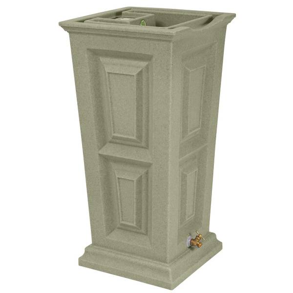 Good Ideas Sandstone Savannah Rain Saver 45 Gallon Rain Barrel - SV ...