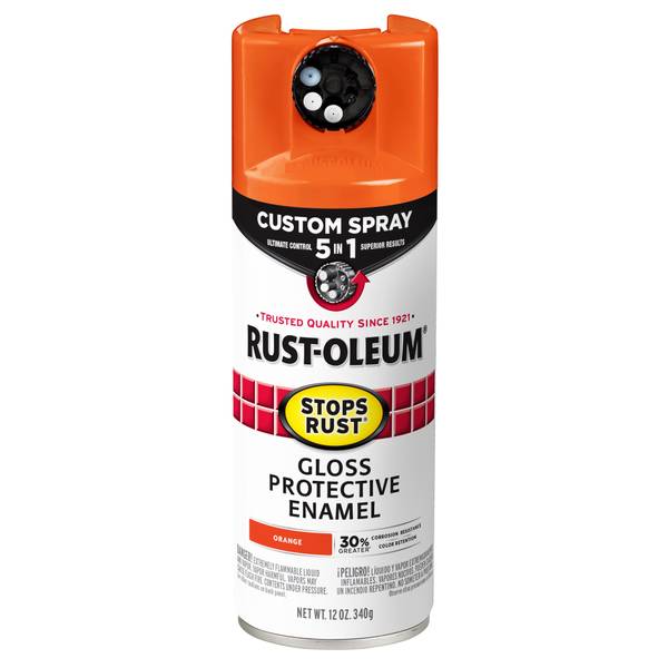 Rust-Oleum 12 oz Orange Gloss 5-in-1 Spray Paint - 376894 | Blain's ...