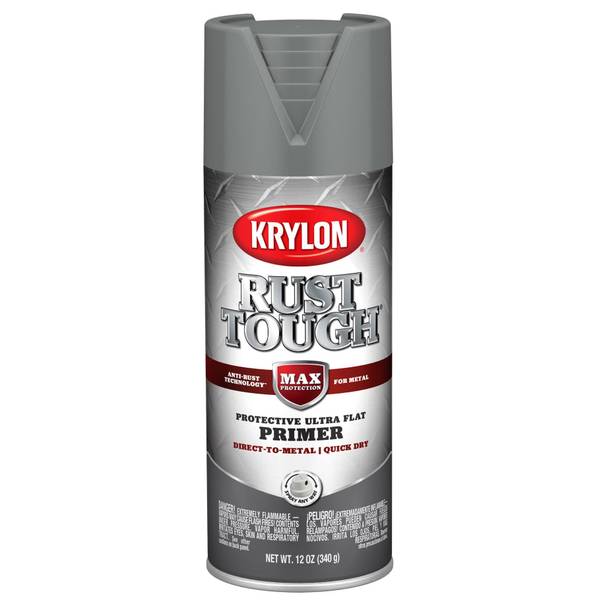 Krylon 12 oz Ultra Flat Rust Tough Primer, Gray - K09205008 | Blain's ...