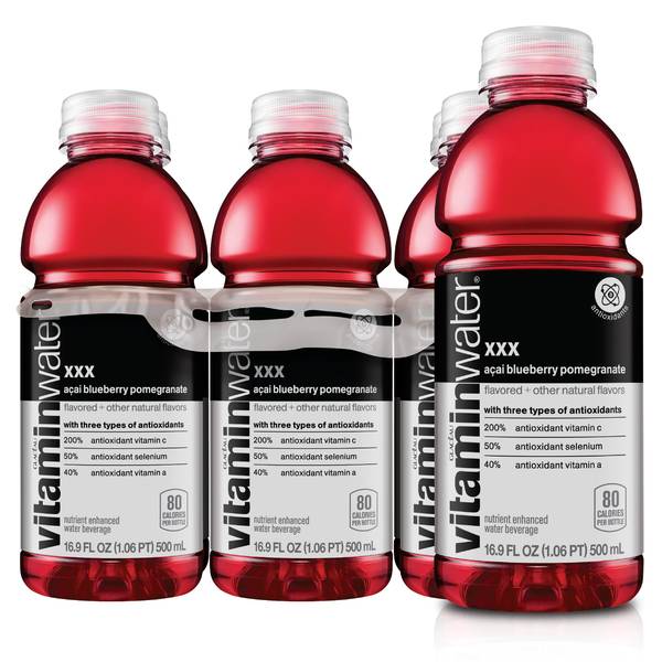 Vitamin Water 6-Pack 16.9 oz XXX Beverage - 142716 | Blain's Farm & Fleet