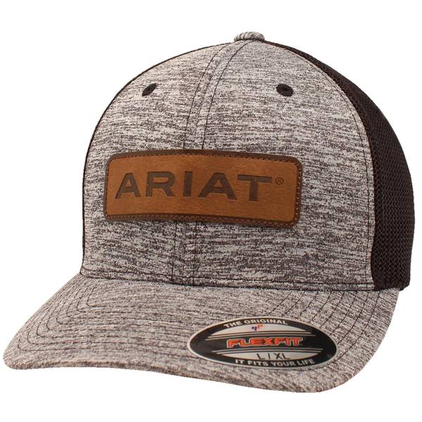 ARIAT Flex Fit Heather Cap with Leather Patch - A300002601-S/M | Blain ...