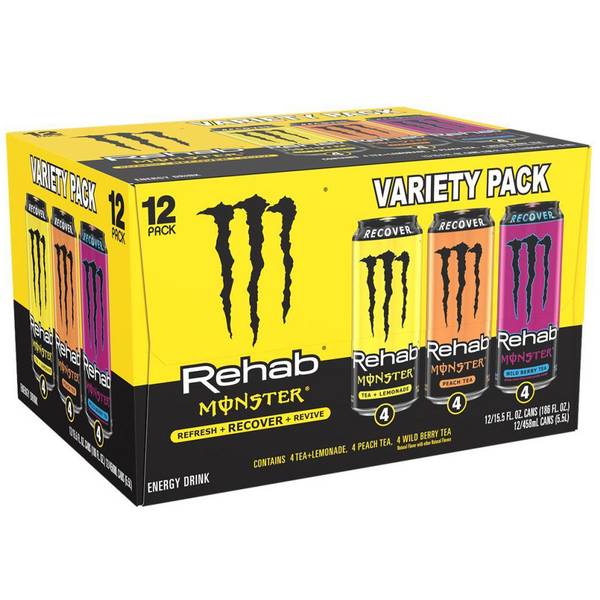 Monster Energy 12-Pack 16 oz Rehab Variety Pack - 412578 | Blain's Farm ...