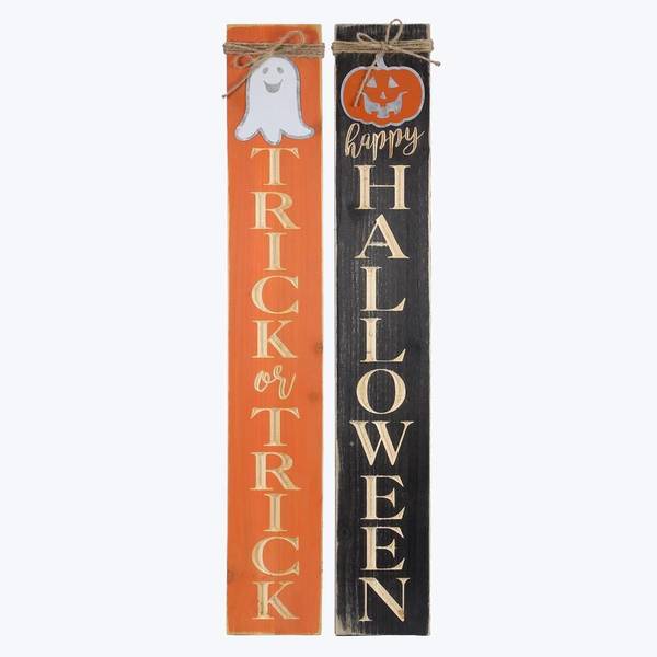 Youngs Inc Halloween Long Vertical Wall Sign Assortment - 80298 | Blain ...