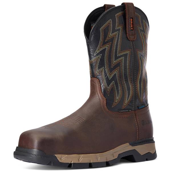 ARIAT Men's Rebar Flex Western Waterproof Composite Toe Work Boot ...
