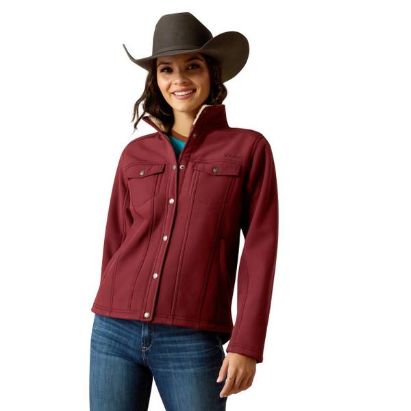 ARIAT Women's Berber Back Softshell Jacket, Tawny Port, XS - 10053011 ...