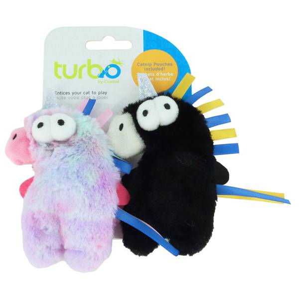 Turbo 2-Pack Whimsy Unicorns with Catnip Cat Toy - 81035 NCLCAT | Blain ...