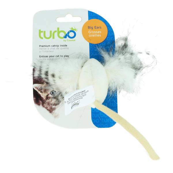Turbo 5.5" Big Ears Mouse Cat Toys - 81021 WHTCAT | Blain's Farm & Fleet