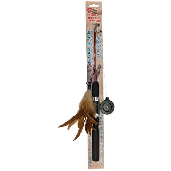 SPOT Fishing Rod N Reel Teaser Cat Toy - 52129 | Blain's Farm & Fleet