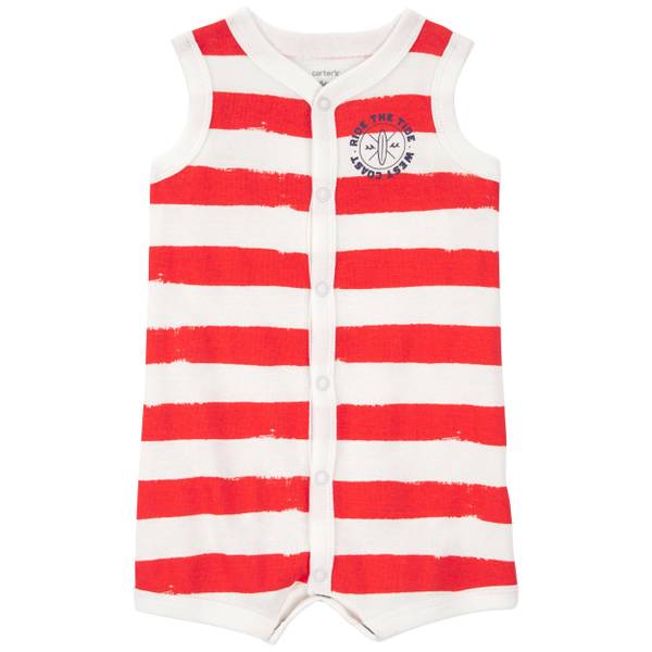 Carter's Infant Boys Striped Snap-Up Romper - 1R029710-6M | Blain's ...