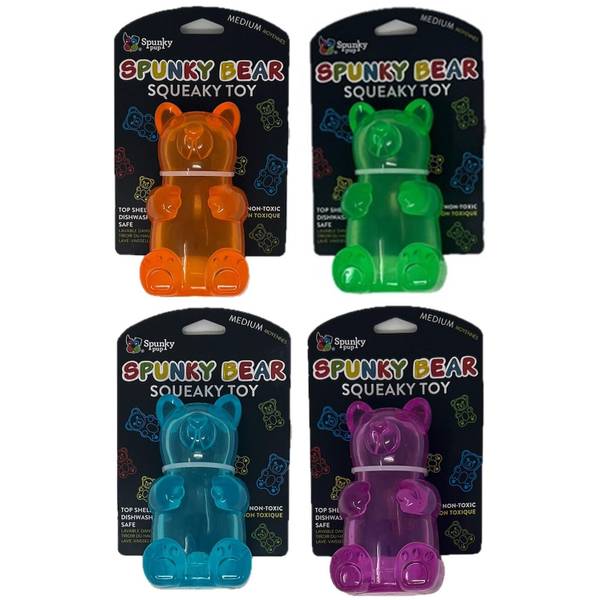 Spunky Pup Spunky Bear Squeaky Toy Assortment - 2332 | Blain's Farm & Fleet