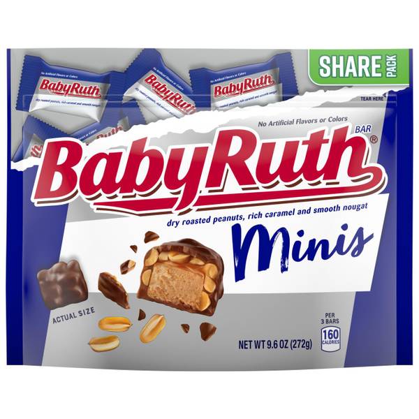 Baby Ruth 9.6 oz Mini Size Candy Bars - 549255 | Blain's Farm & Fleet