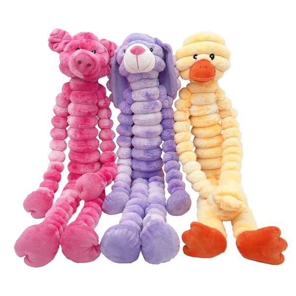 Multipet International 18" Crimpy Cuddler Dog Toy Assortment - 22420 ...