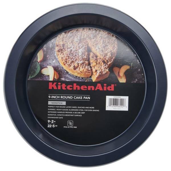 KitchenAid 9-Inch Nonstick Round Cake Pan with Easy Grip Handles ...