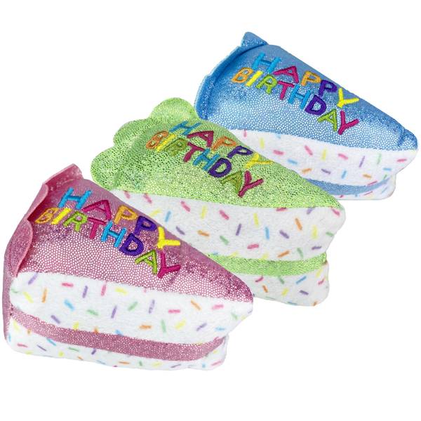 Multipet International Birthday Cake Slice Cat Toy with Catnip ...