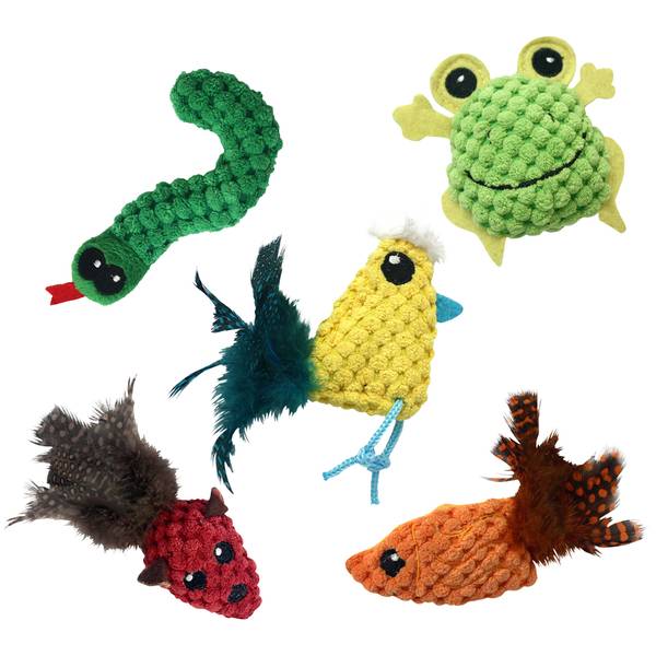 Multipet International Knobby Knit Cat Toys Assortment - 20255 | Blain ...